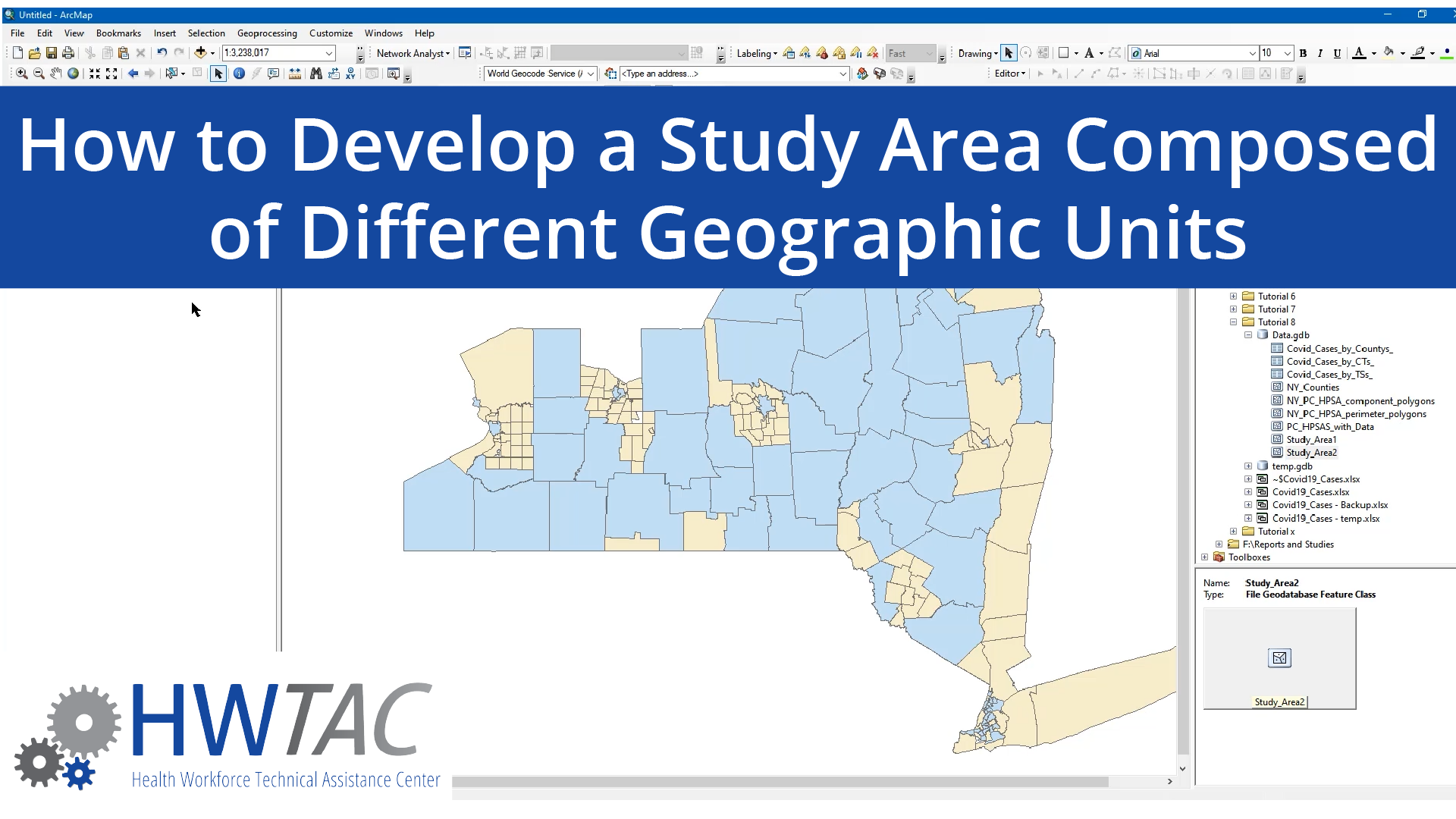 How to Develop a Study Area Composed of Different Geographic Units - HWTAC